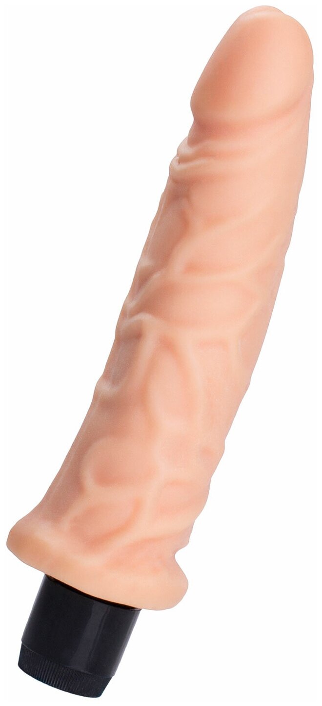 Многоскоростной водонепроницаемый вибратор из материала «живое тело», 19.5×3.9 см