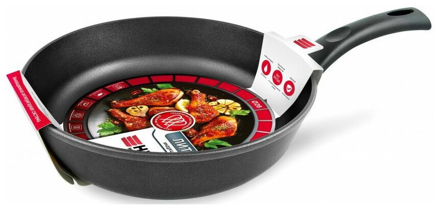 Сковорода НМП Индукция 28 литая н/р (L08128i)