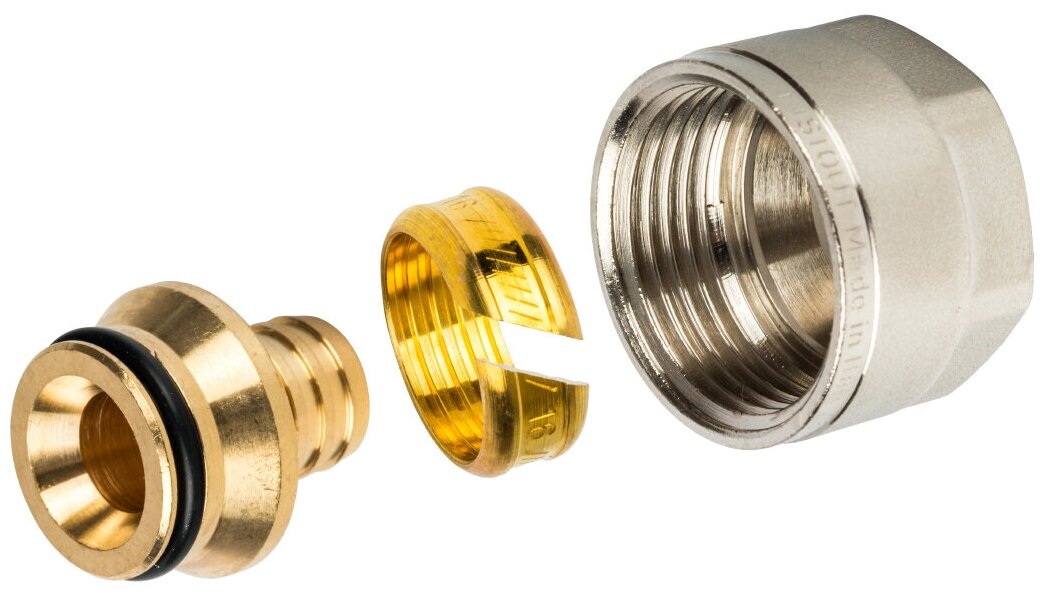 STOUT фитинг компрессионный для труб PEX 16х2,0х1/2