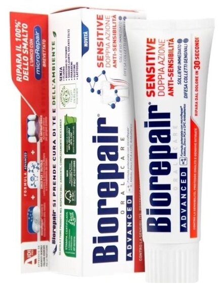 Зубная паста Biorepair Sensitive Double Action 75 мл