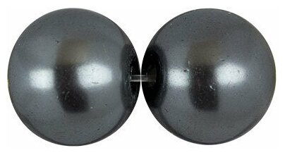 БусиныZlatka GBP-03 8 мм 52 шт на нити стекло №25 серый