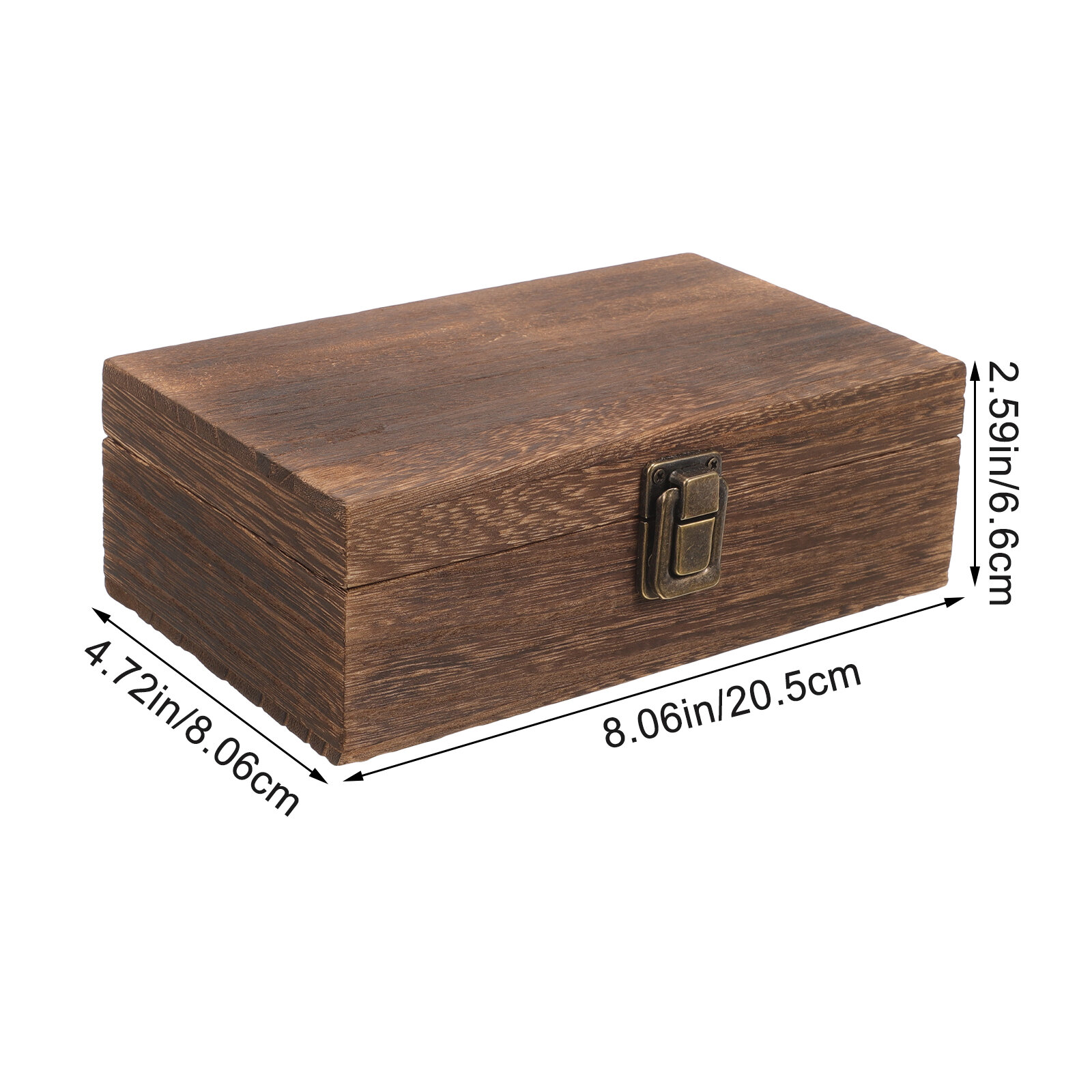 Деревянная Коробка Для Печати Каллиграфия Коробка Для Хранения 20.50X12.00X6.60Cm