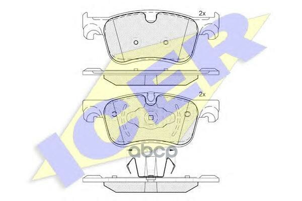 Колодки торм. дисковые C4 Picasso II 2013- Icer арт. 182158