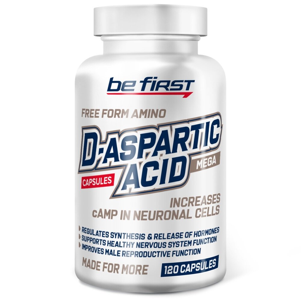 Be First D-Aspartic Acid Capsules, 120 капсул
