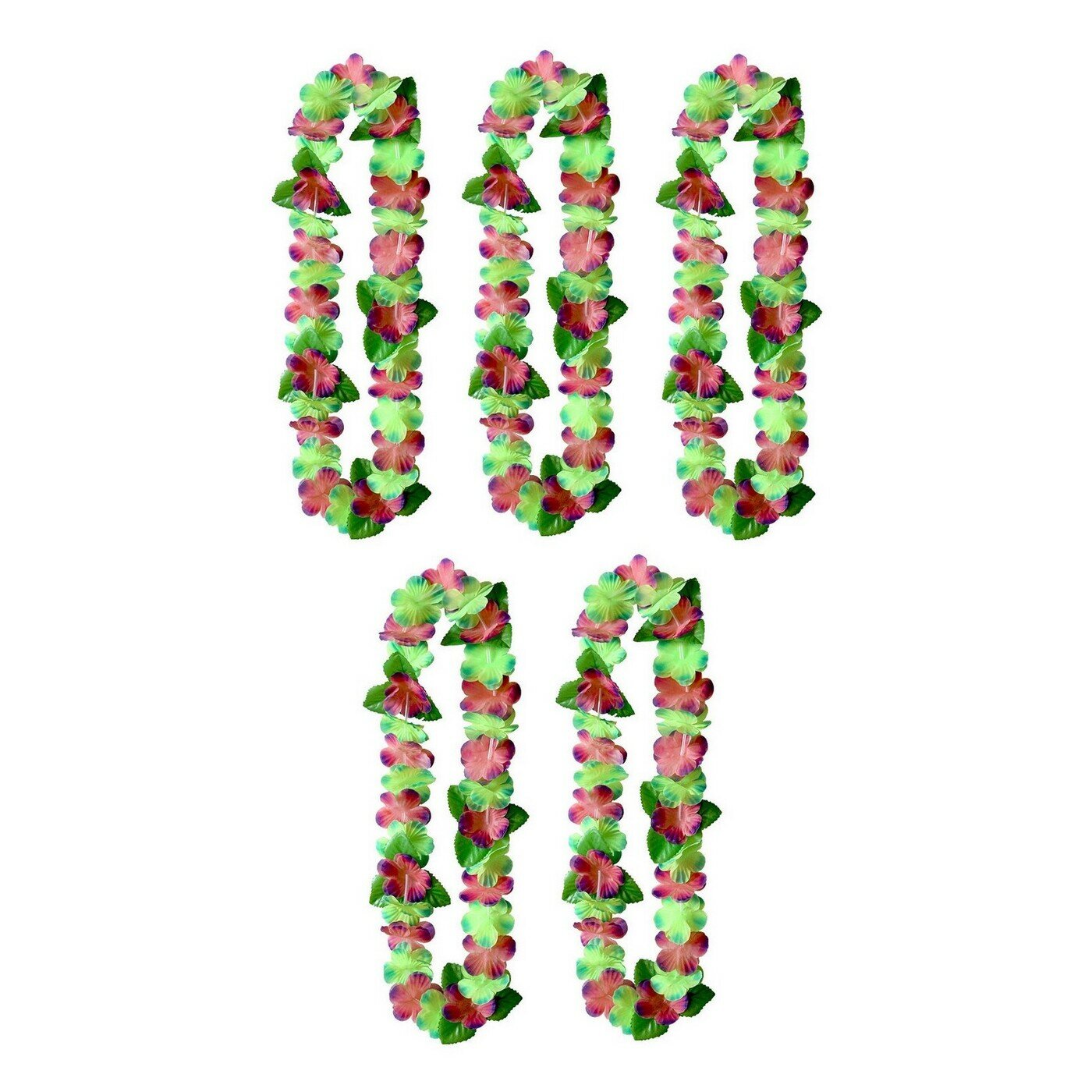 Набор Гавайское ожерелье Алоха Тики 5шт №2 Гавайская вечеринка