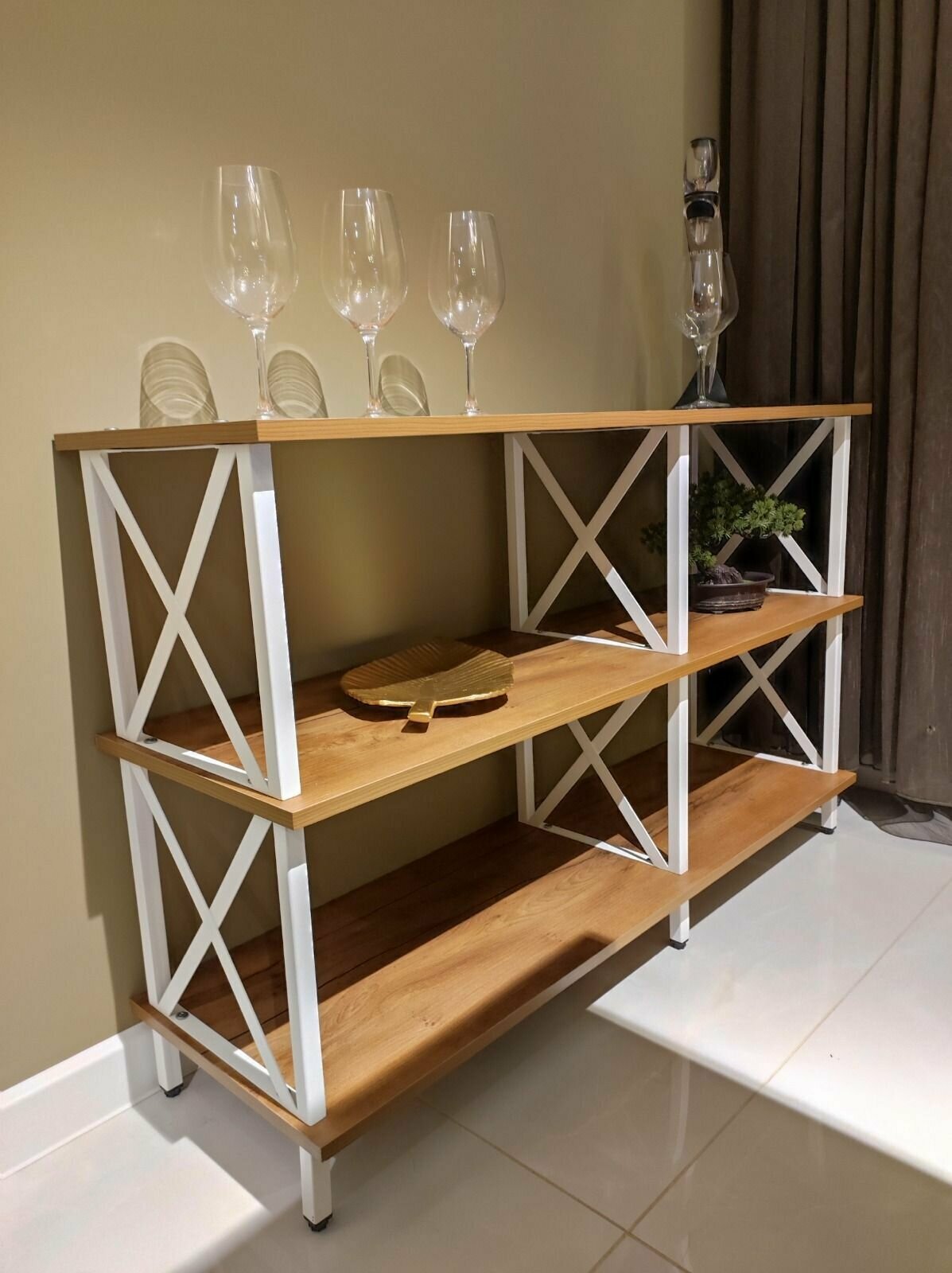 Стеллаж для книг Стеллаж деревянный с металлокаркасом Лофт Хьюстон 2.0 Тумба