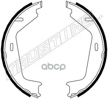 К-т бараб. тормоз. колодок Trusting арт. 127273