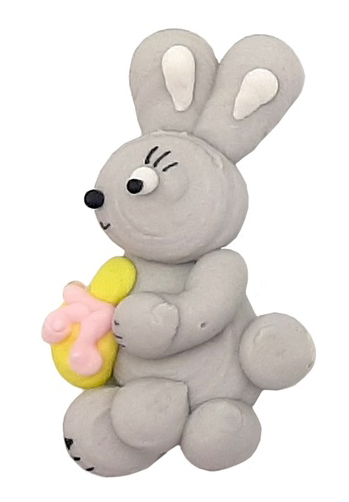 Украшение сахарное Кролик с подарком (Набор из 11 шт.)