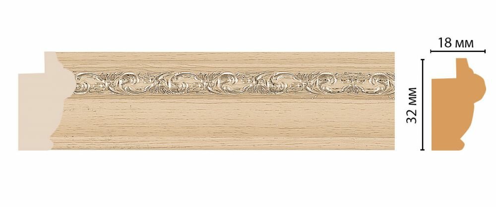 Багет Decomaster 534-11 В32хШ18хД2900 мм / Декомастер.