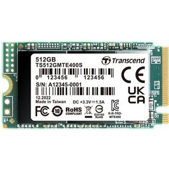 SSD диск Transcend SSD M.2 512GB MTE400S PCIe 3.0 x4 (TS512GMTE400S)