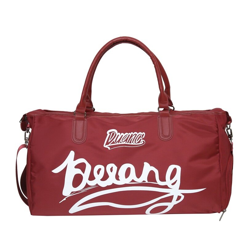 Уличная дорожная сумка, мужская большая вместительная легкая портативная сумка для фитнеса с буквенным принтом, женская сумка для путешествий на короткие расстояния, сумка для багажа