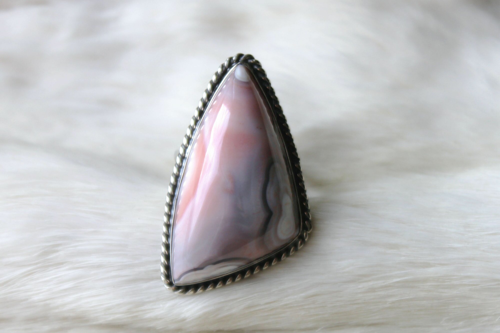 Кольцо, агат