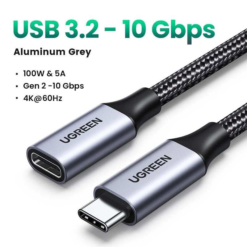 UGreen USB C удлинитель кабеля USB 3.1 0,5 м