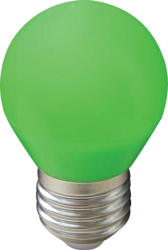 Лампа Ecola K7CG20ELB, шар, светодиодная, 2Вт, E27, зеленая, матовая колба