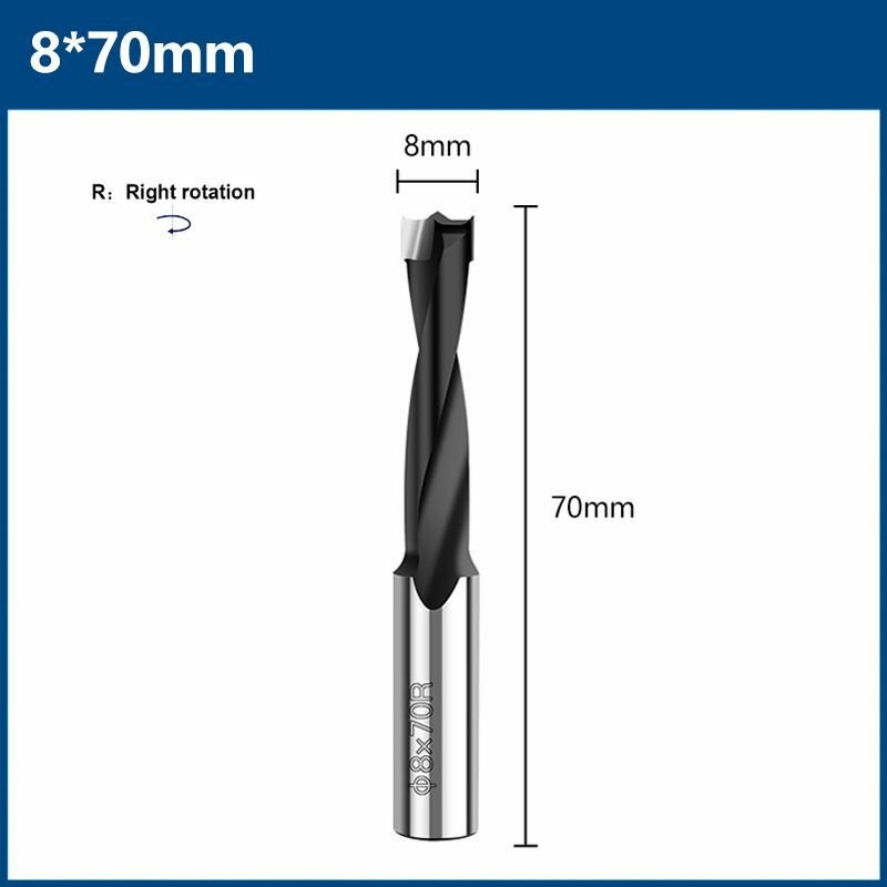 Сверло Форстнера по дереву 8*70R правое