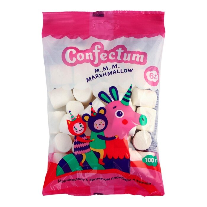 Маршмеллоу Confectum clouds с ароматом пломбира и ванили, 100 г 5488474 10839484