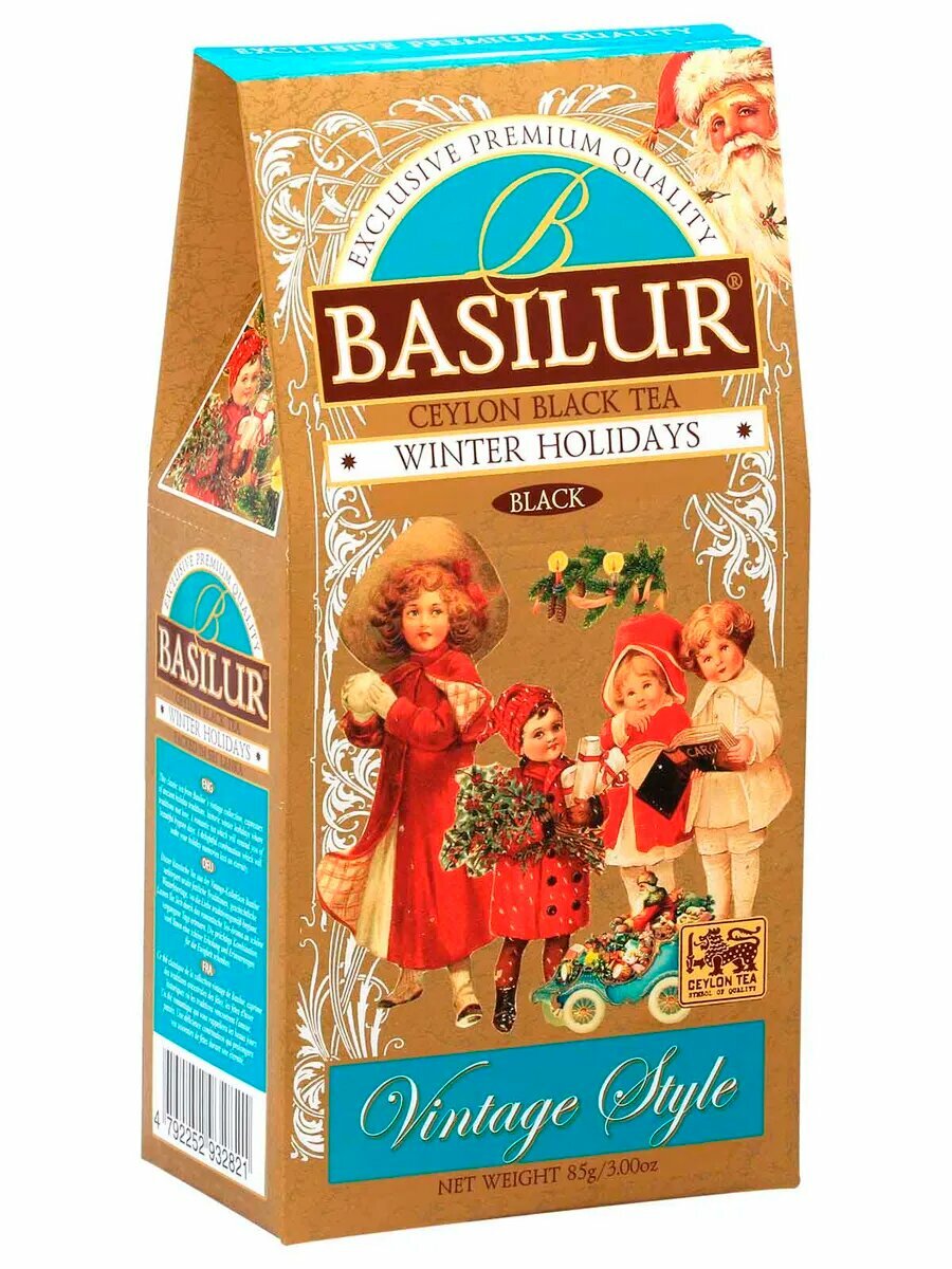 Чай черный листовой Basilur Винтаж "Зимние каникулы", 85 грамм