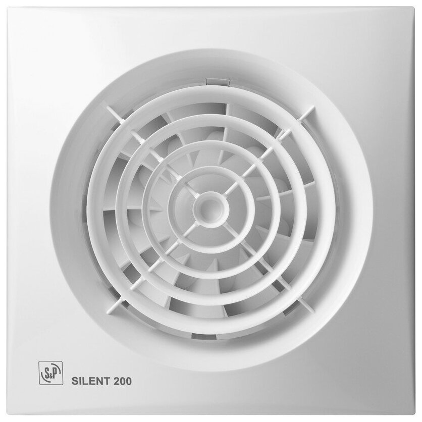 Вентилятор вытяжной Soler & Palau SILENT-200 CRZ 16 Вт 180 куб. м/ч 118 мм white