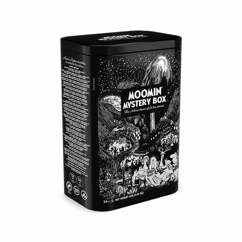 Подарочный набор чая Nordqvist Moomin Mystery box ассорти, 24 пак, 40 г (Финляндия)