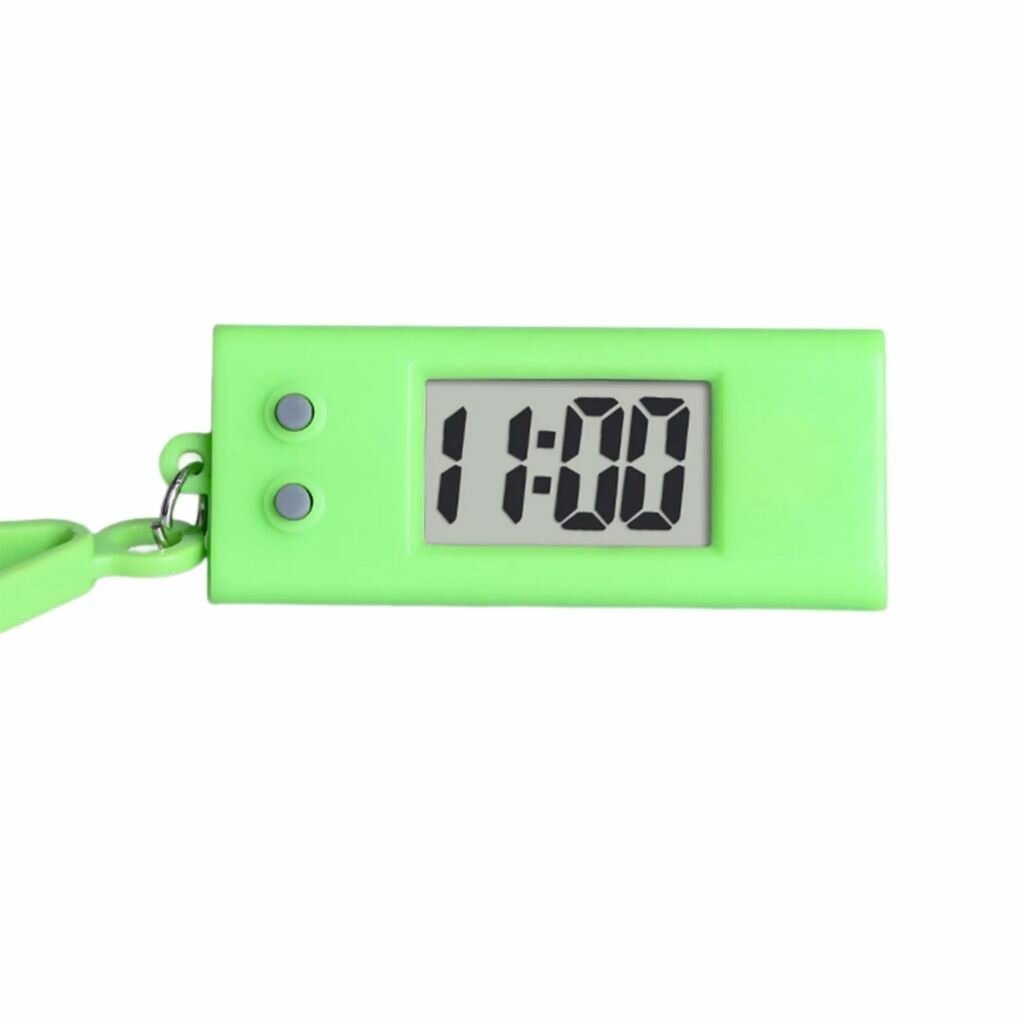 Мини-портативные бесшумные электронные часы-Зеленый