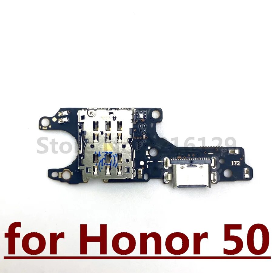 USB-порт для зарядки док-станции, штекер, разъем, плата, гибкий кабель с микрофоном для Huawei Honor 20 20s 30 30s Lite 50 50se Pro 60 60se Honor 50
