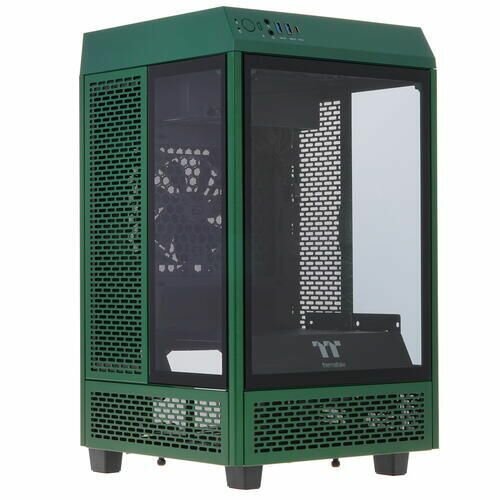 Компьютерный корпус Thermaltake The Tower 100 Racing Green (CA-1R3-00SCWN-00) зеленый - SFF, Mini-ITX, USB 3.2 Gen 1 Type-A, USB 3.2 Gen 2 Type-C
