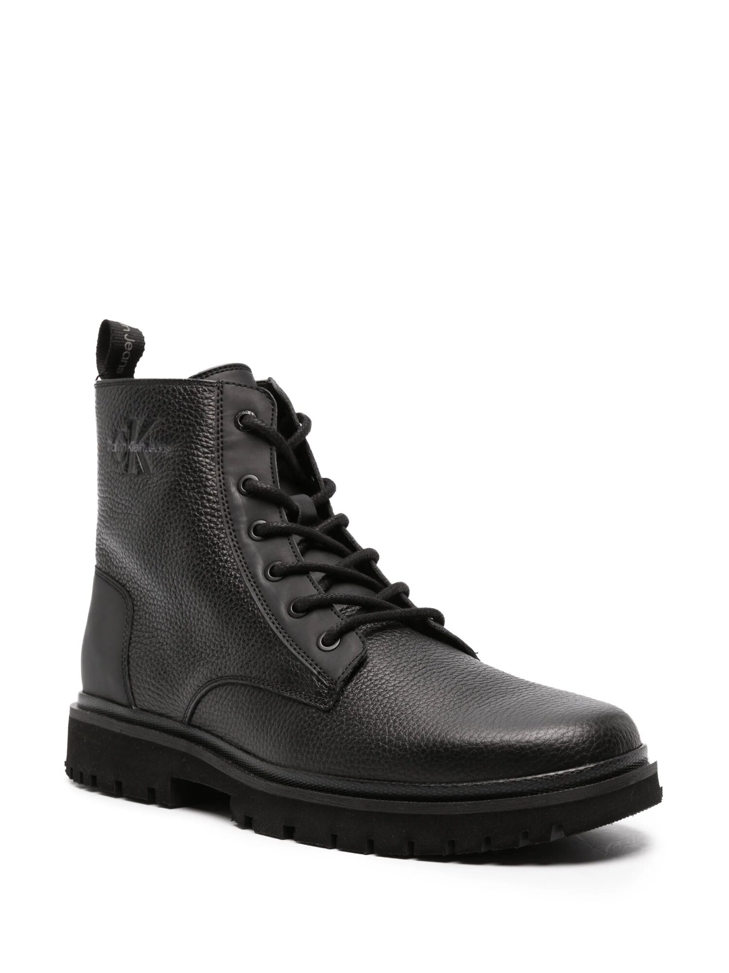 Ботинки Calvin Klein Jeans 40mm leather boots, размер 45 EU, black/black — фото 1