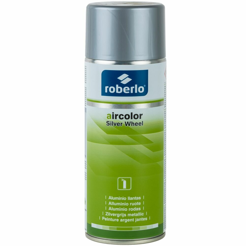 Roberlo Silver Wheel Эмаль для колёсных дисков, серебро 400мл.