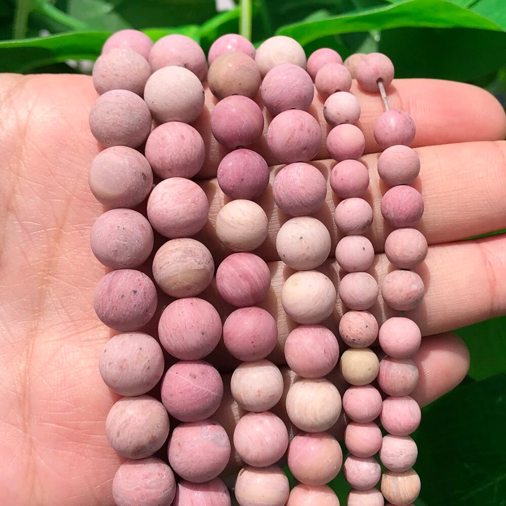 Бусины из красного дерева-яшмы 4 мм, 91 шт