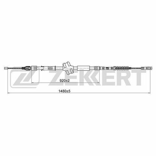 Тросик, cтояночный тормоз ZEKKERT BZ1213 для Audi 100, A6