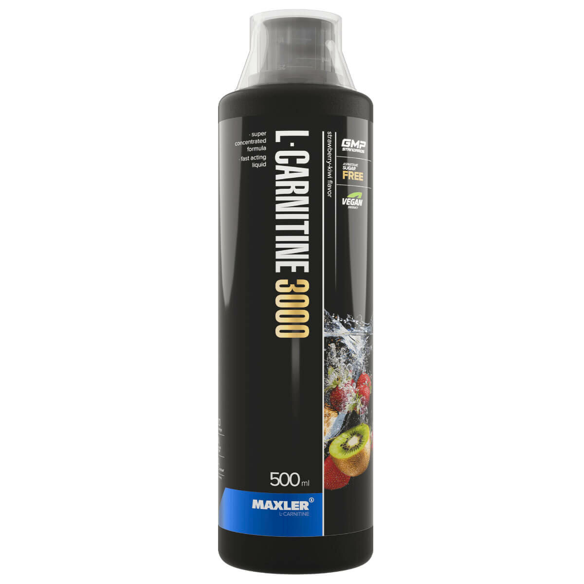 L-карнитин (L-Carnitine) 3000, вкус Клубника-киви, 500 мл, MAXLER