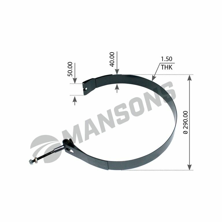 Хомут баллона воздушного для Скания арт 100669 MANSONS