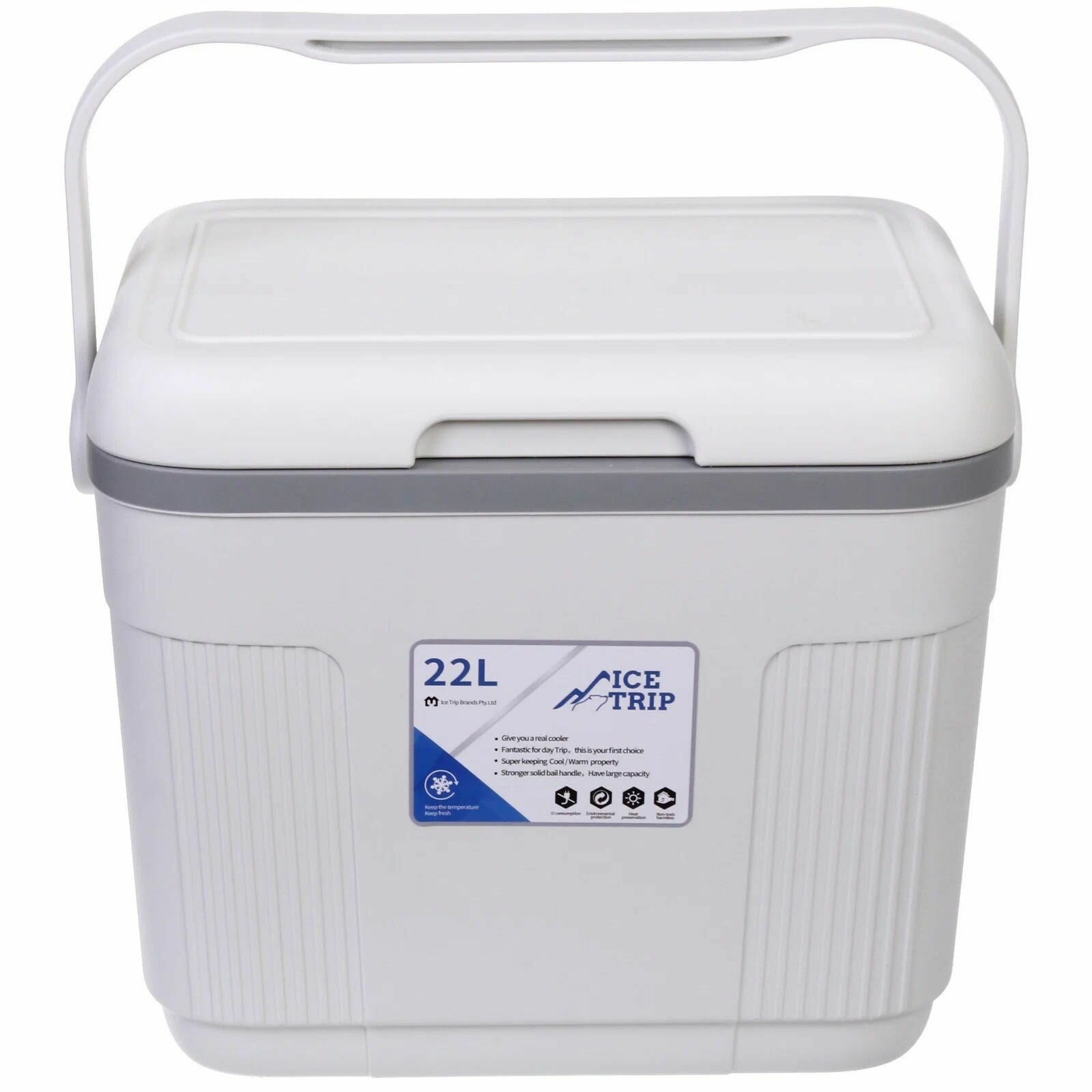 Термоконтейнер изотермический 22 литра с аккумуляторами холода для поездок, пикников и перевозки продуктов