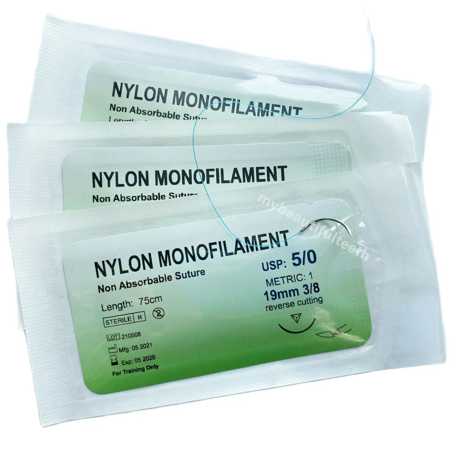 Стоматологические нити ACMEDENT нейлоновые 5-0 4-0 3-0 4-0 X50pcs