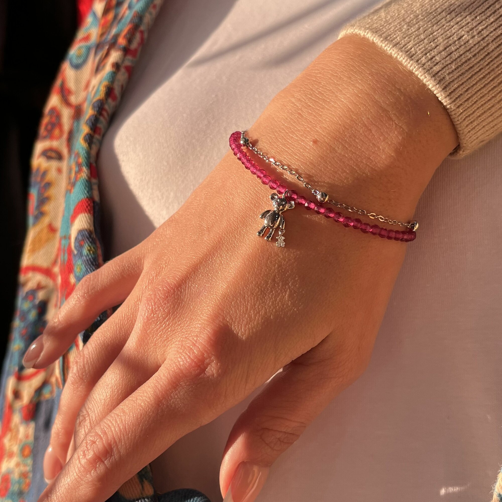 Браслет, шпинель, шпинель синтетическая