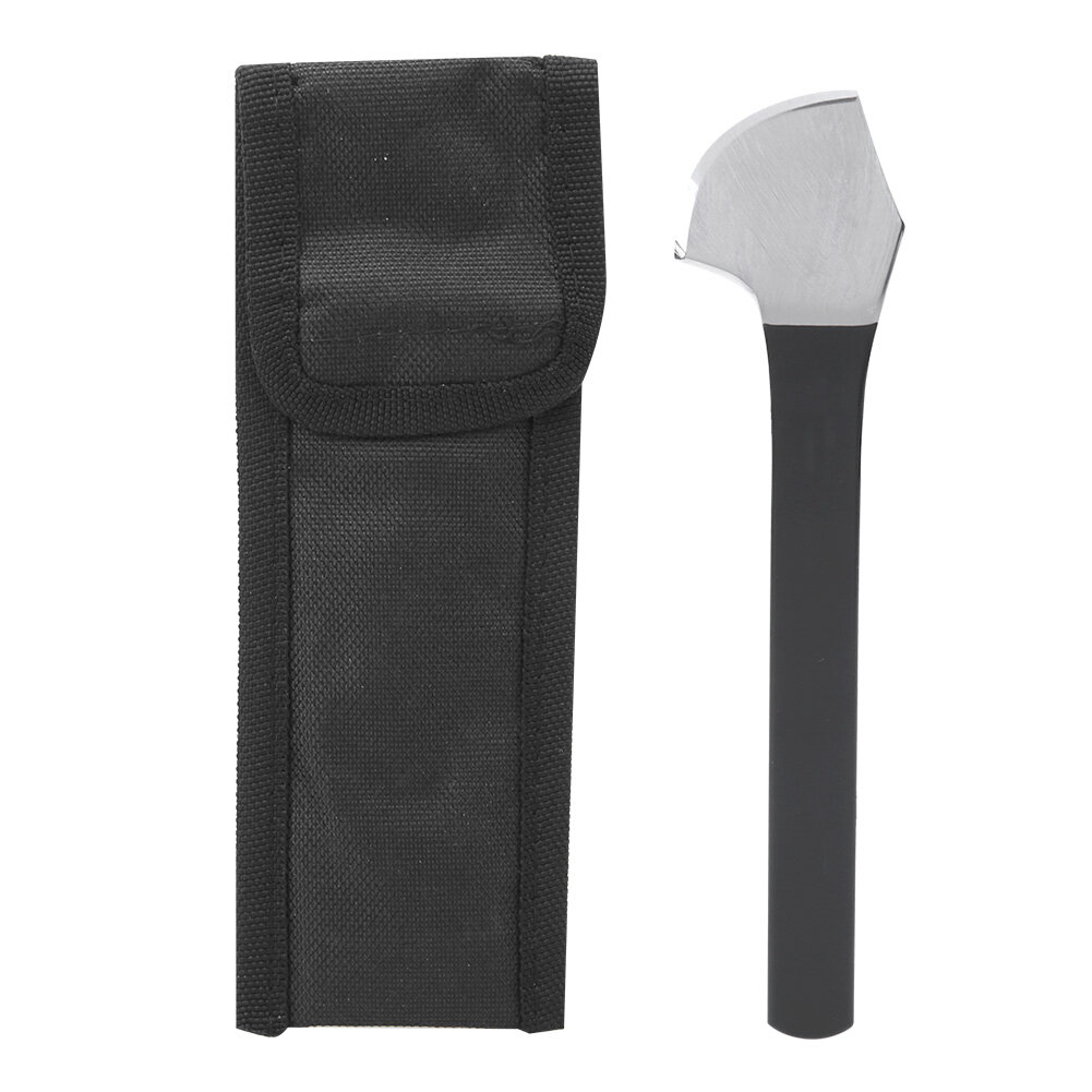 Кожаный кожаный нож высокий марганец стальный черный кожаный ремесленный инструмент