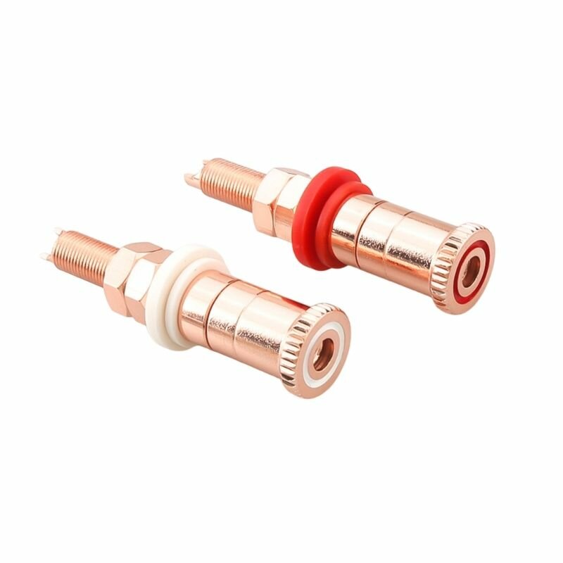 (2 шт.) Аудио клеммы Hi-Fi (медь с покрытием)