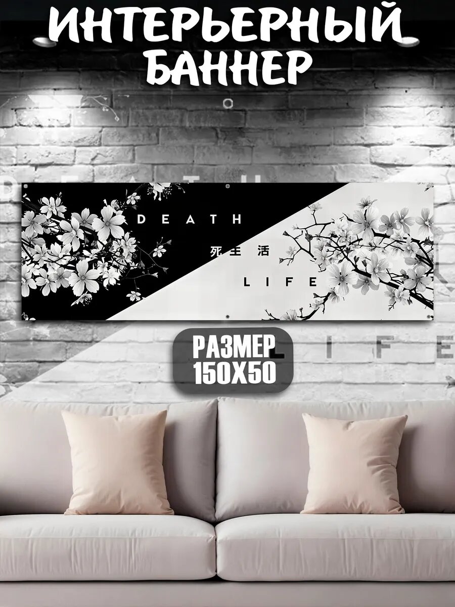 Постер на стену баннер Anime 150х50