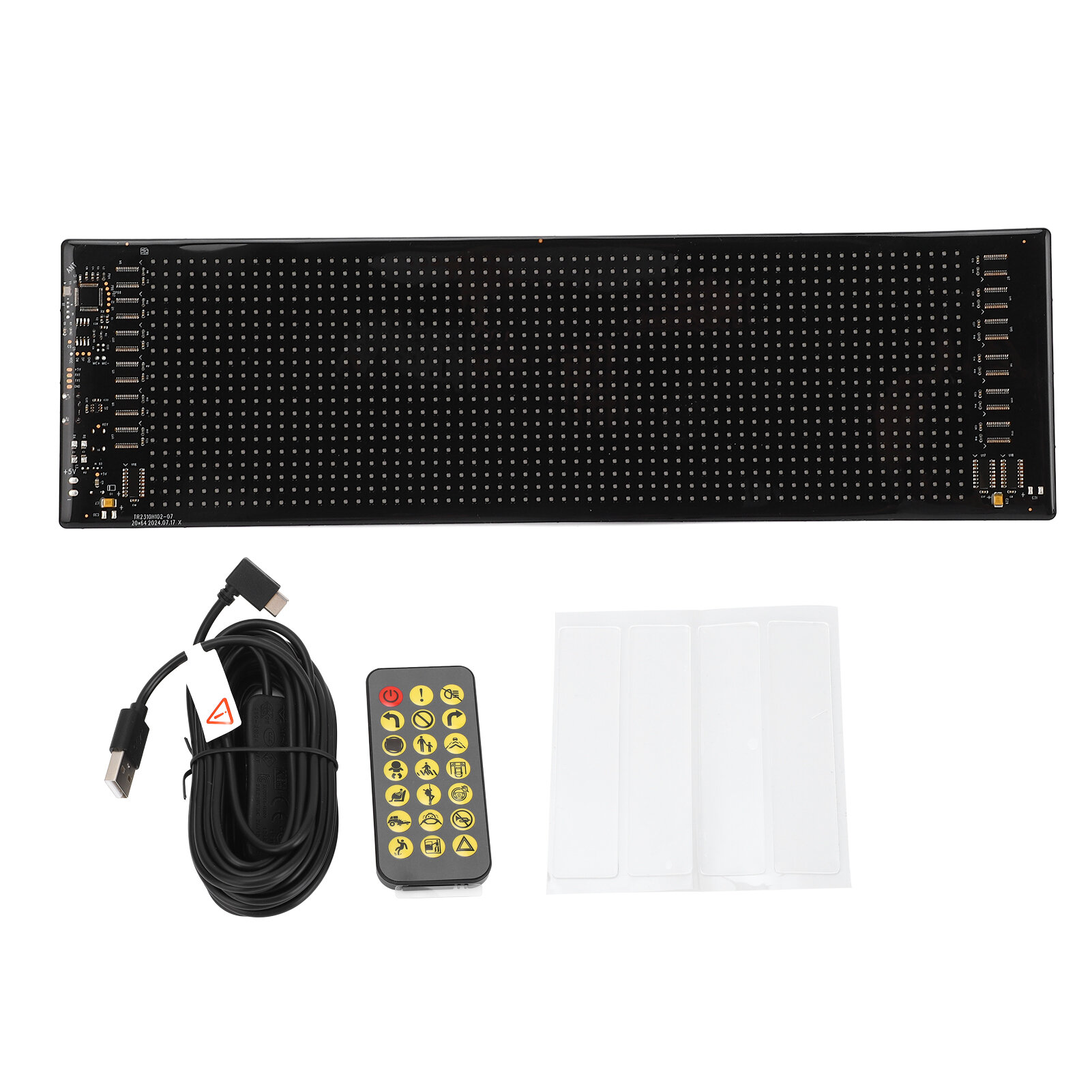 Программируемый светодиодный дисплей 20x64, IP65, USB 5V, Bluetooth, мягкая панель
