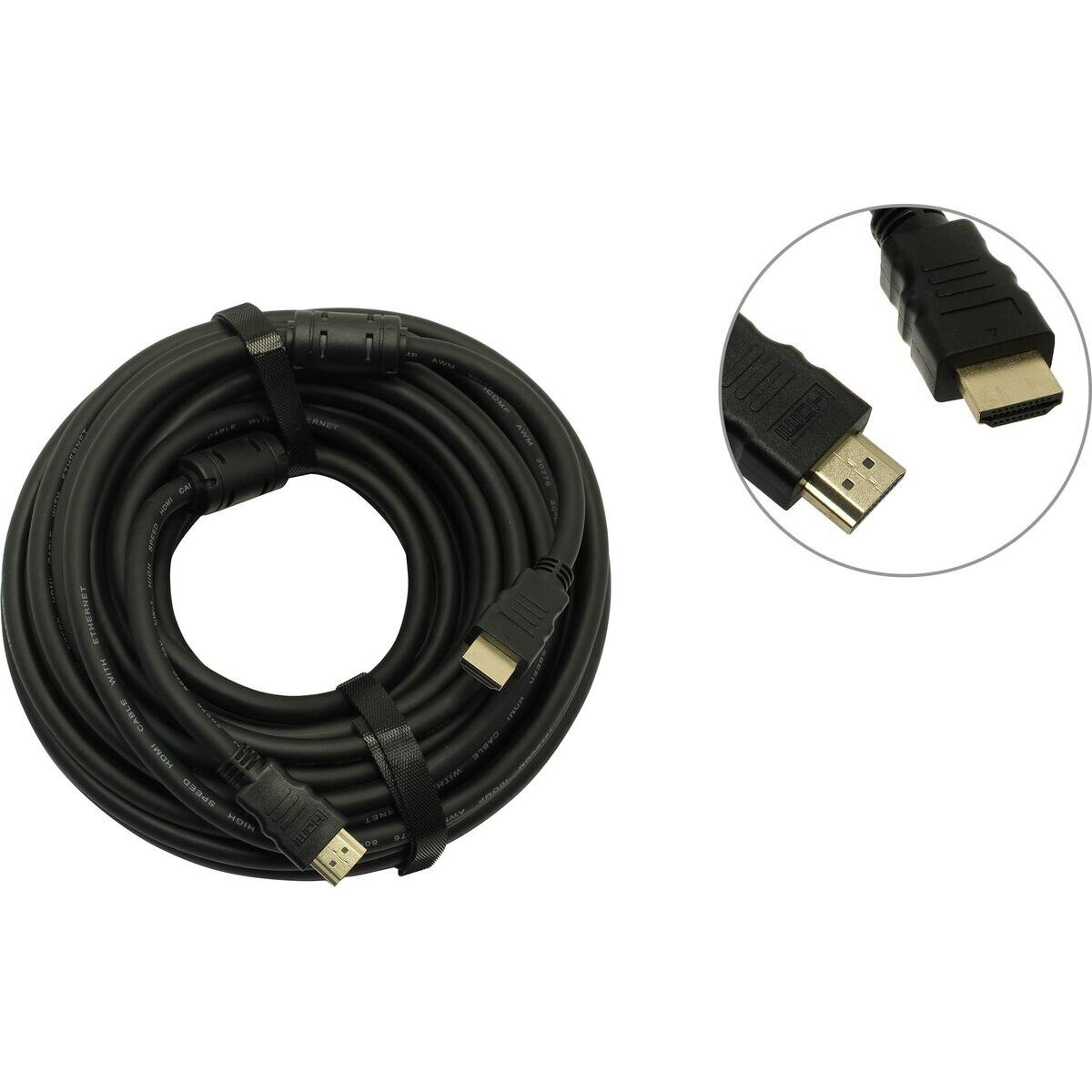 Telecom Кабель HDMI to HDMI (19M -19M) ver1.4 15м 2 фильтра