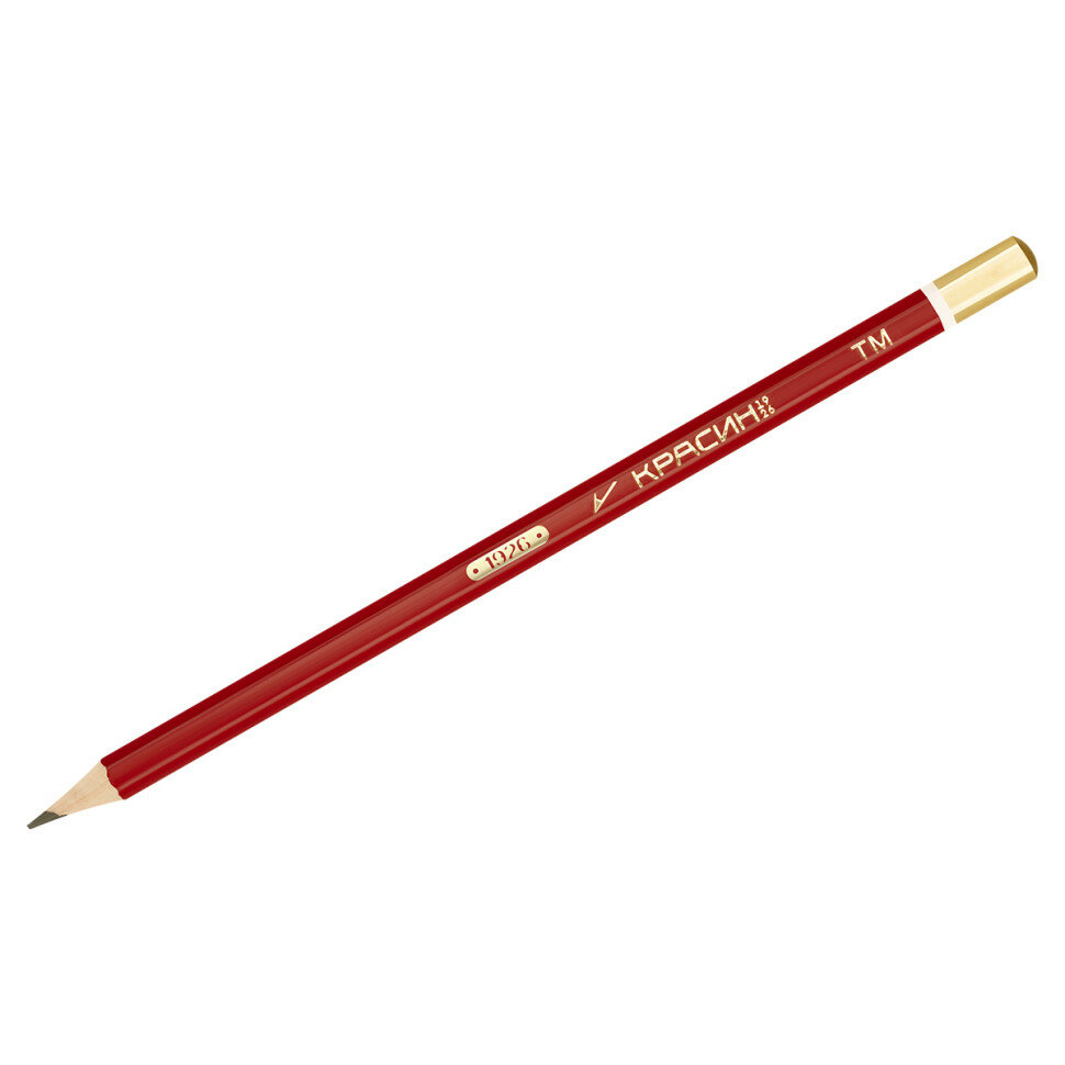 Карандаш ч/г Красин "1926" ТМ (HB), кедр, шестигранный, заточен, 24 штук, 380498