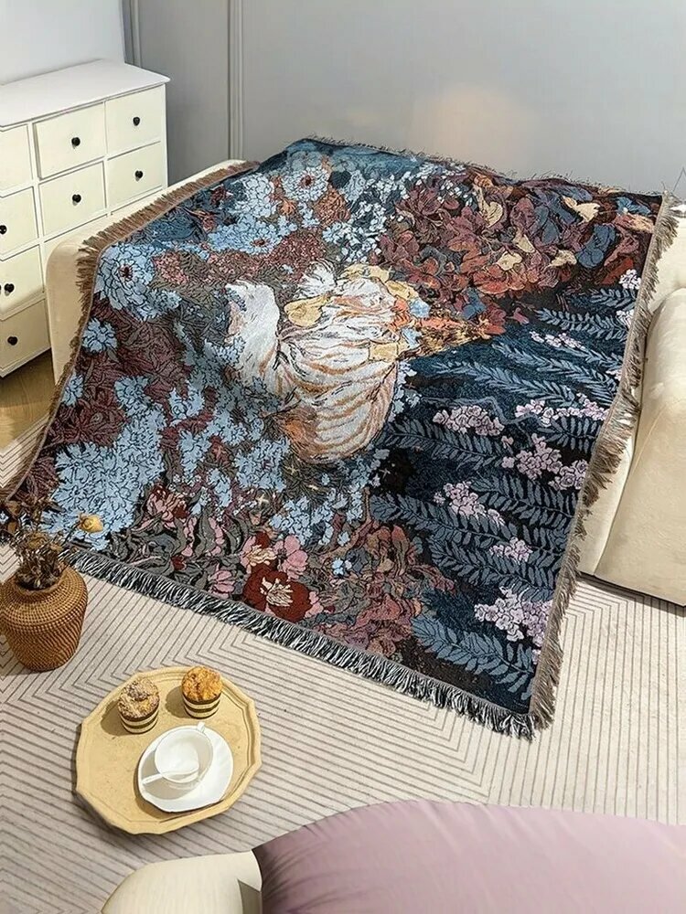 Плед пончо , Полиэстер, 160 см х 130 см