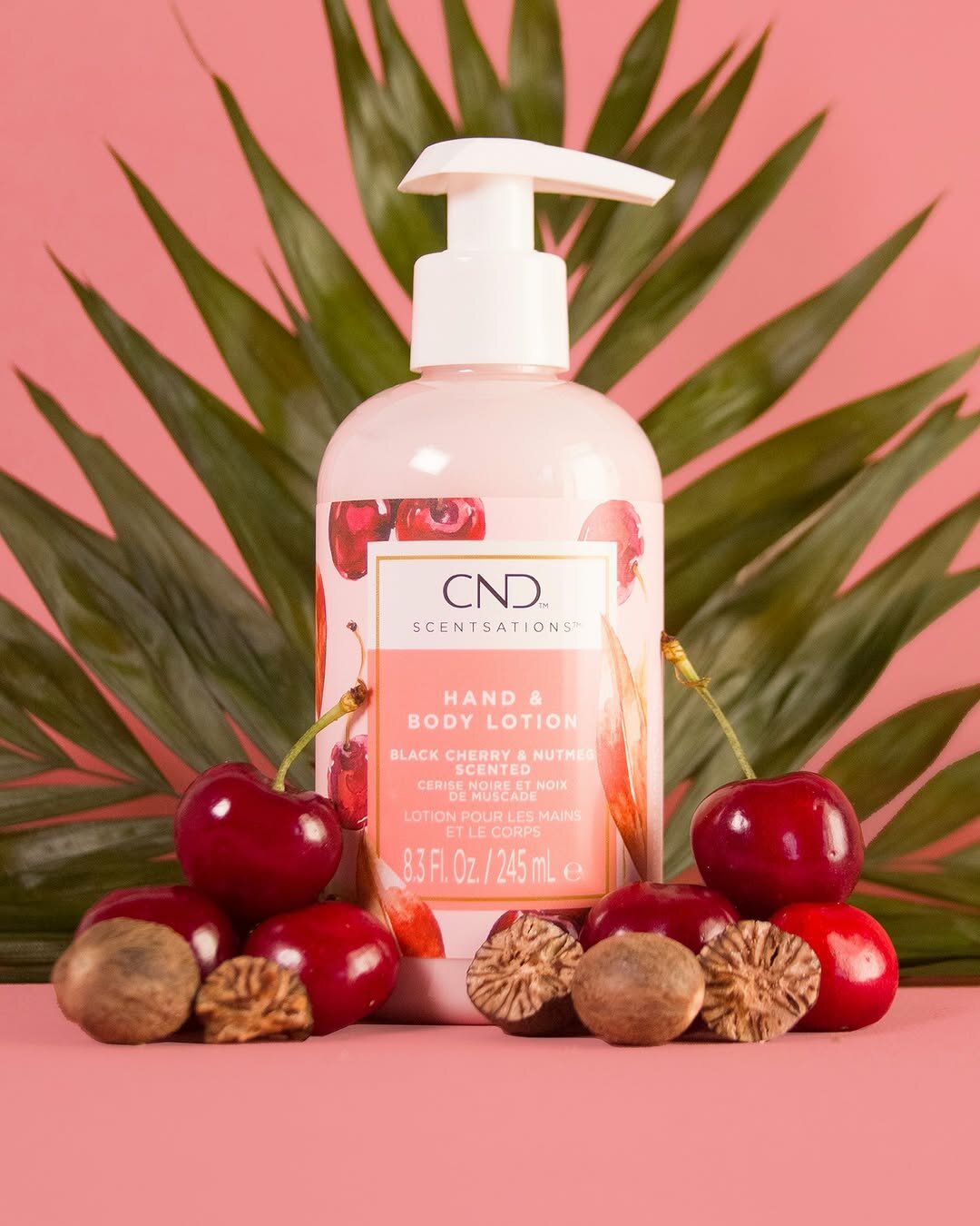 CND Scensations Black Cherry & Nutmeg Lotion Лосьон для рук и тела Вишня и мускатный орех, 245 мл