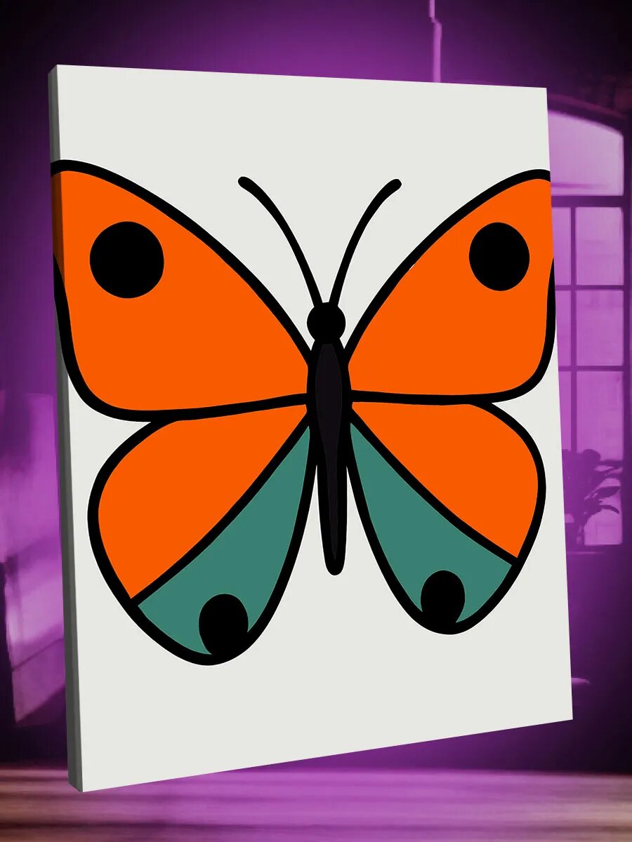 Картина по номерам Бабочка
