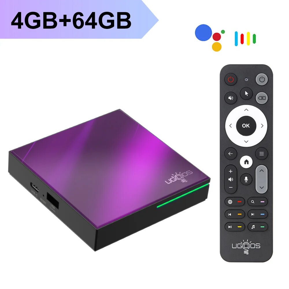 UGOOS SK4 Android 14 ТВ-приставка 4/64 ГБ BOX