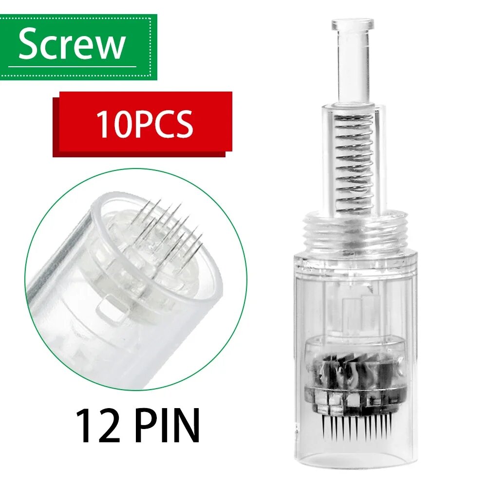 Набор картриджей для дермароллинга Dr.imp, длина игл 0.25 мм, 0.3 мм 10 pcs Screw 12pin