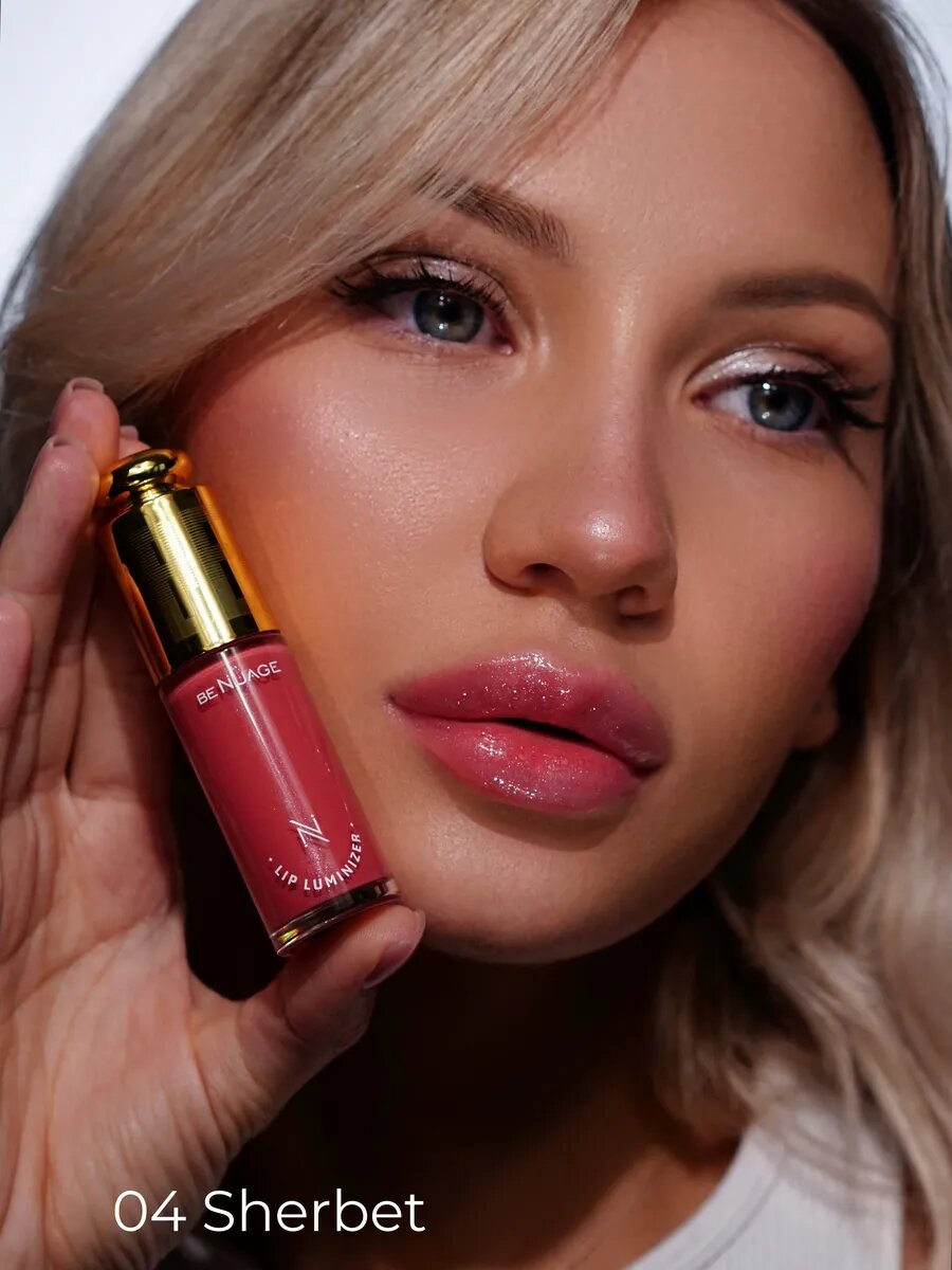 Масло-блеск для губ BeNuage Sherbet, коралловый, с шиммером, увлажняющий, 9,8 мл