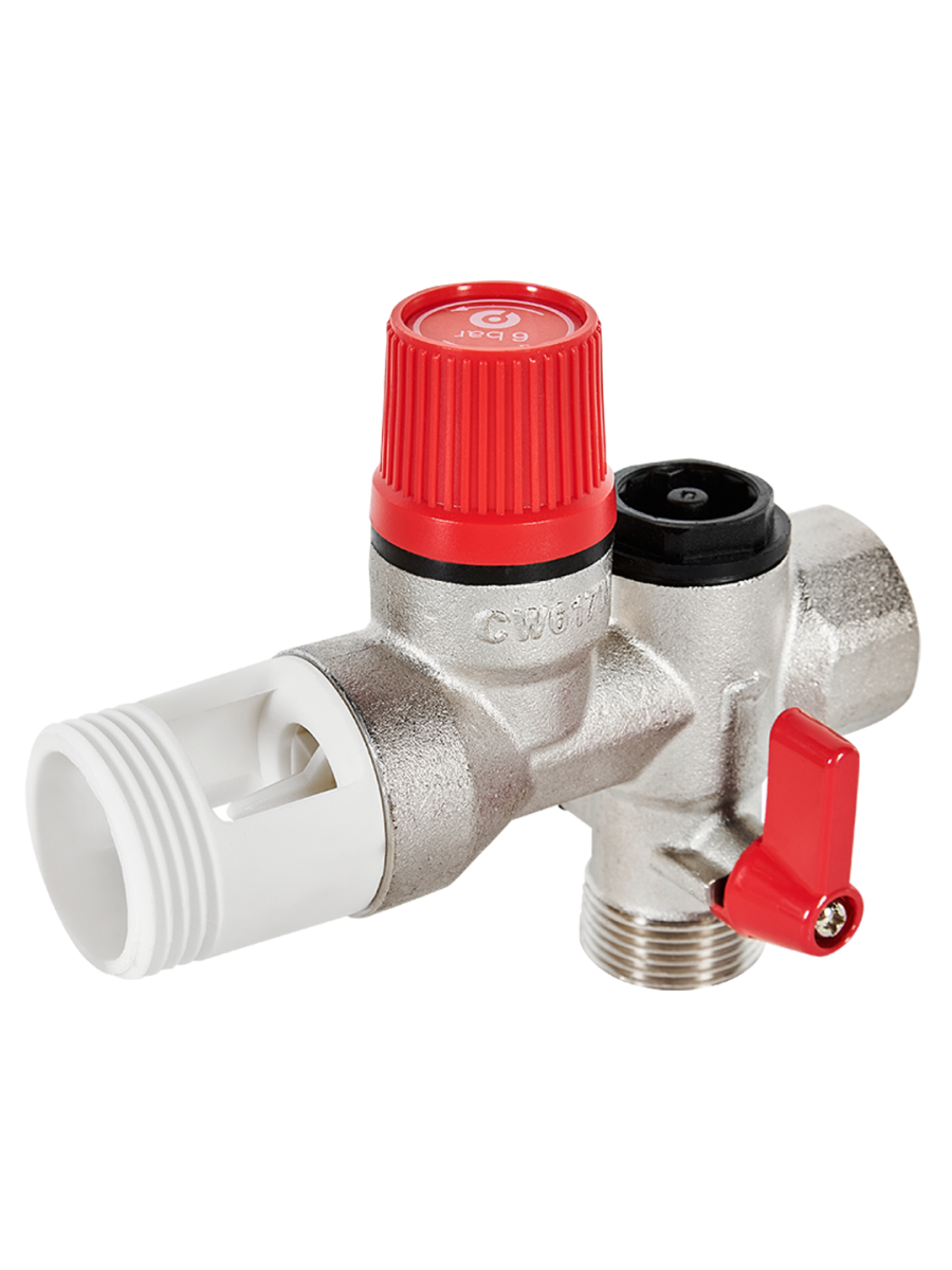 Группа безопасности ROMMER для бойлера, 3/4", 6 бар (RVS-0007-007020)