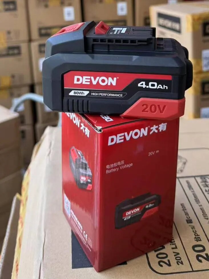 Электрический аккумулятор DEVON 20V 4.0AH для электроинструмента