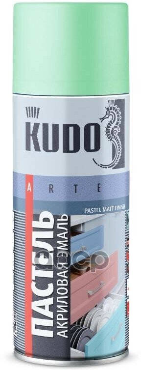 KUDO KUA103 Эмаль универсальная акриловая пастельная зеленая KUDO 520 мл